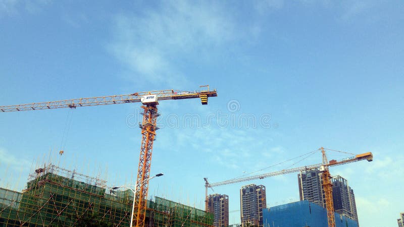 Shenzhen, China: High-rise Buildings in Construction. Editorial Image ...