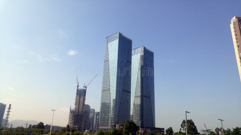 Shenzhen, China: High-rise Buildings in Construction. Editorial Image ...