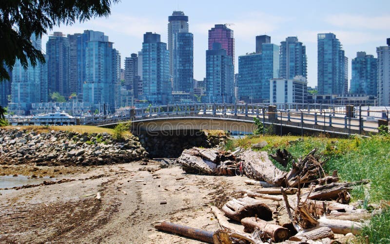 High Rise Buildings in Downtown Vancouver, Canada Stock Image - Image ...