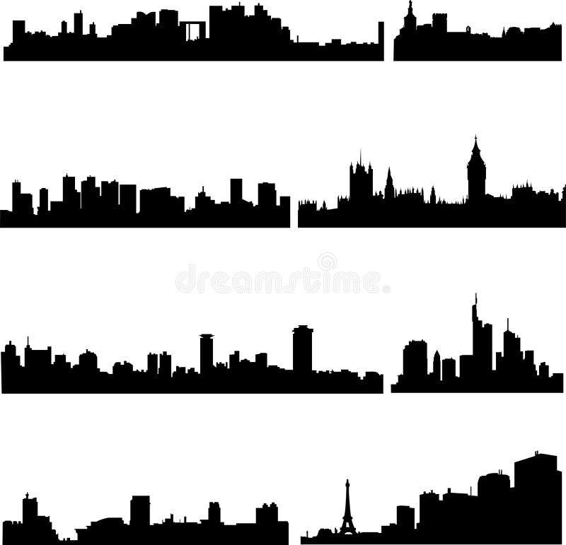 The High-rise Buildings in French Stock Vector - Illustration of trip ...