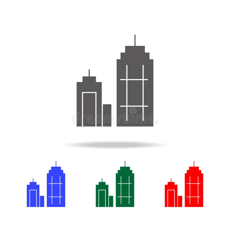 High-rise Buildings Icon. Elements in Multi Colored Icons for Mobile ...