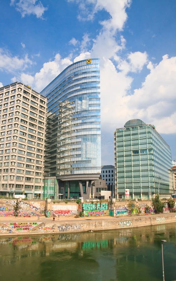 High-rise Buildings. Vienna. Austria Editorial Stock Photo - Image of ...