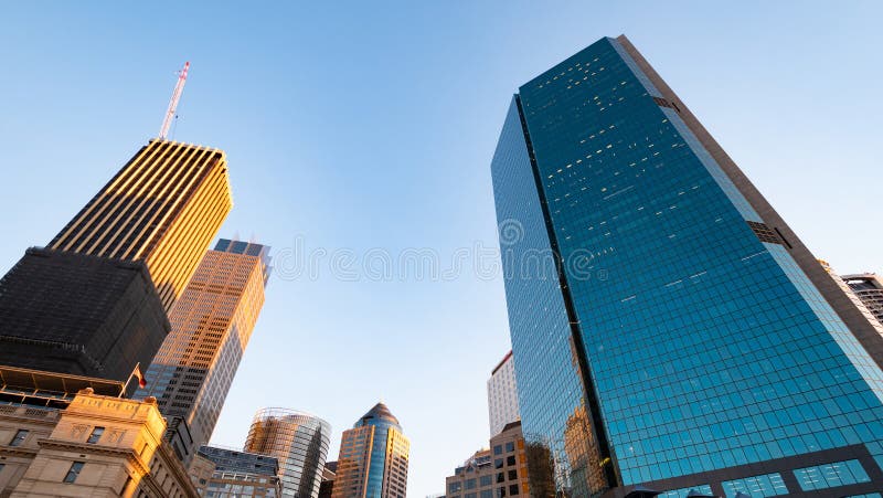 High Rise Business Buildings in Downtown Sydney Stock Photo - Image of ...