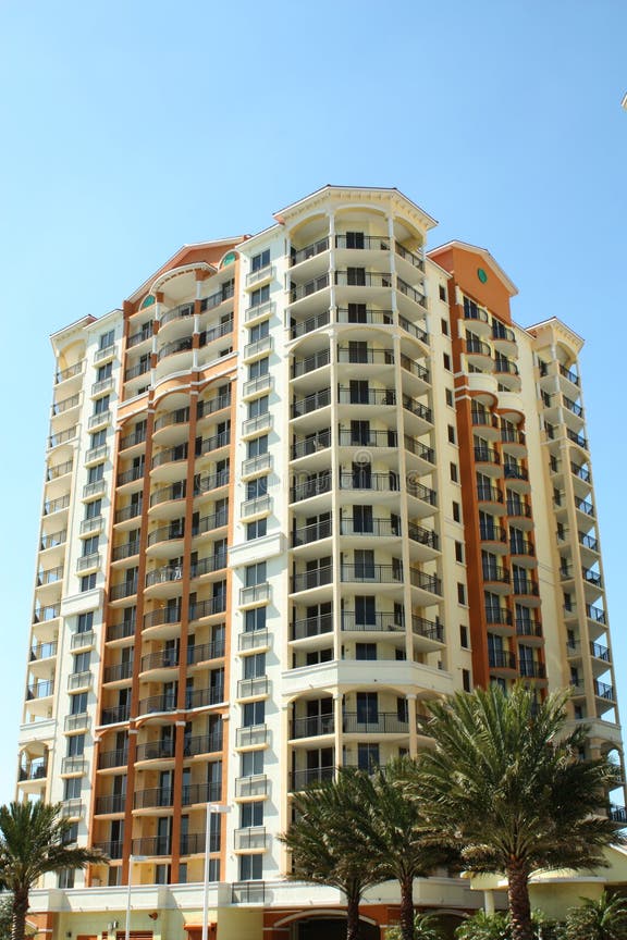 High Rise Condo stock photo. Image of building, tree, exterior - 8181014