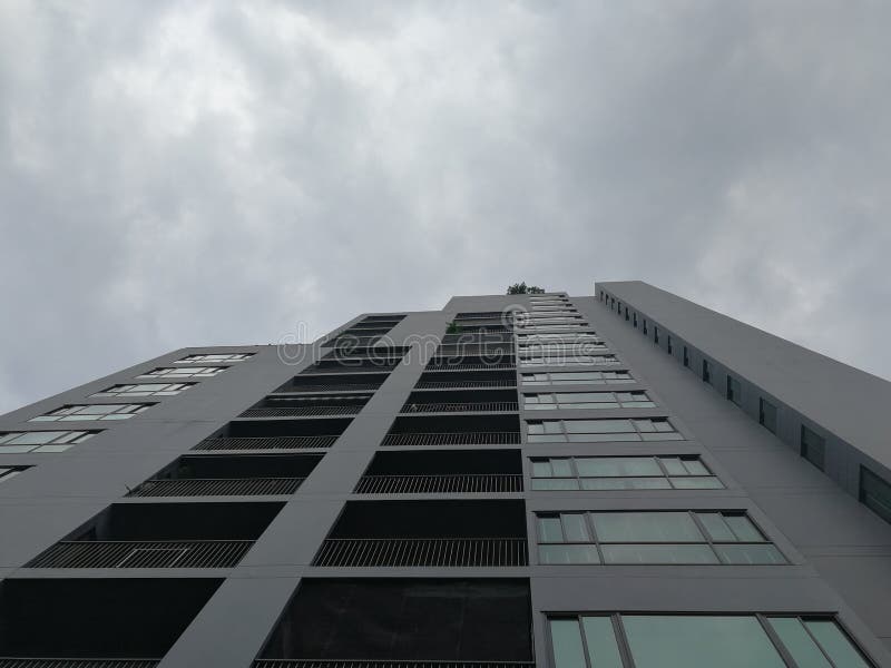 High Rise Condominium Corner Stock Photo - Image of building ...