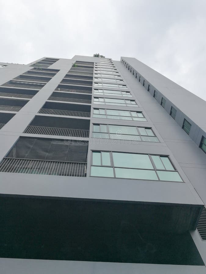 High Rise Condominium Corner Stock Photo - Image of building, estate ...