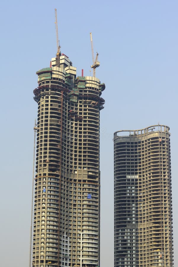 High Rise Construction Site Stock Image - Image of rise, high: 51355307