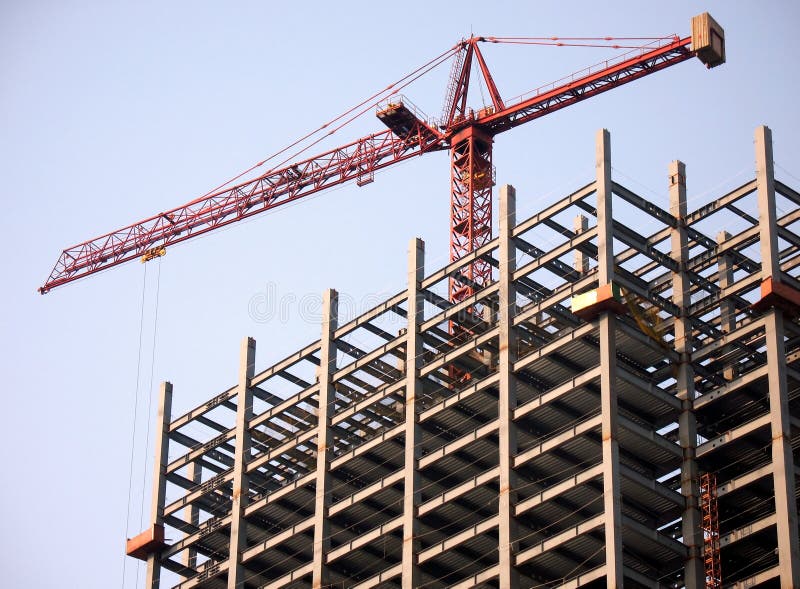 High-Rise Construction stock image. Image of danger, rise - 2375727