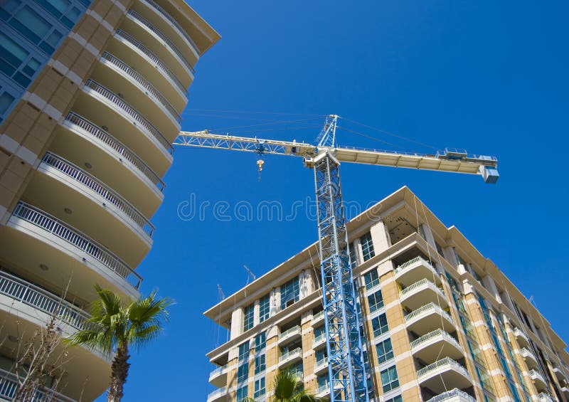 High rise construction stock photo. Image of constructing - 4827086