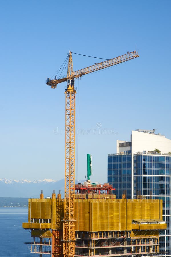 High-rise Construction Crane Stock Photo - Image of growth, metal: 93977526