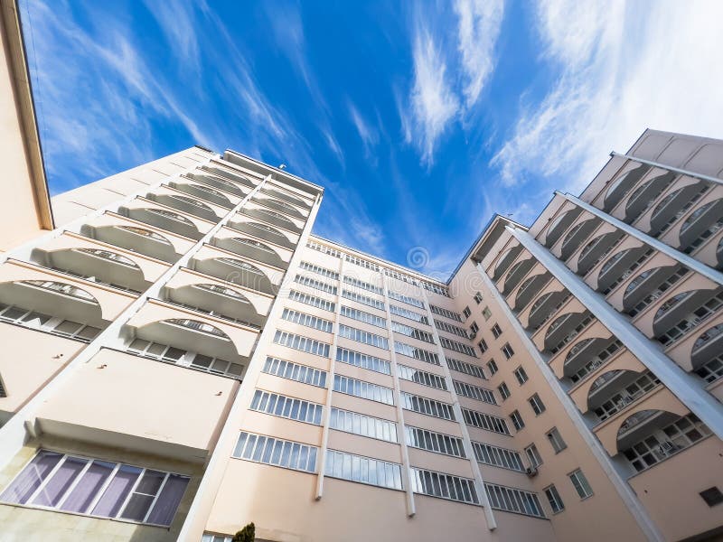 A High-rise Hotel Complex Against the Blue Sky Editorial Stock Photo ...