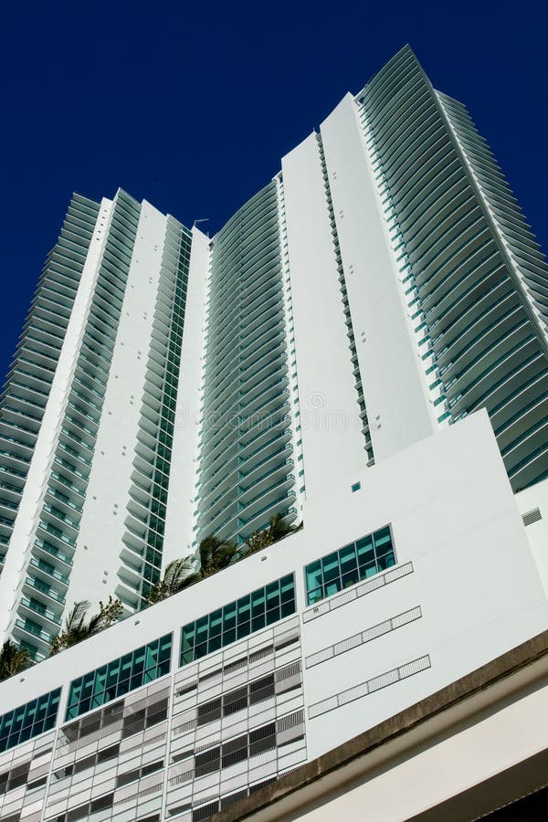 High Rise Miami Building stock photo. Image of glass, district - 7138350