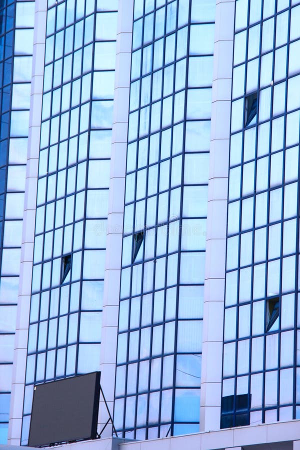 A High-rise Office Building. Some Windows Opened Stock Image - Image of ...