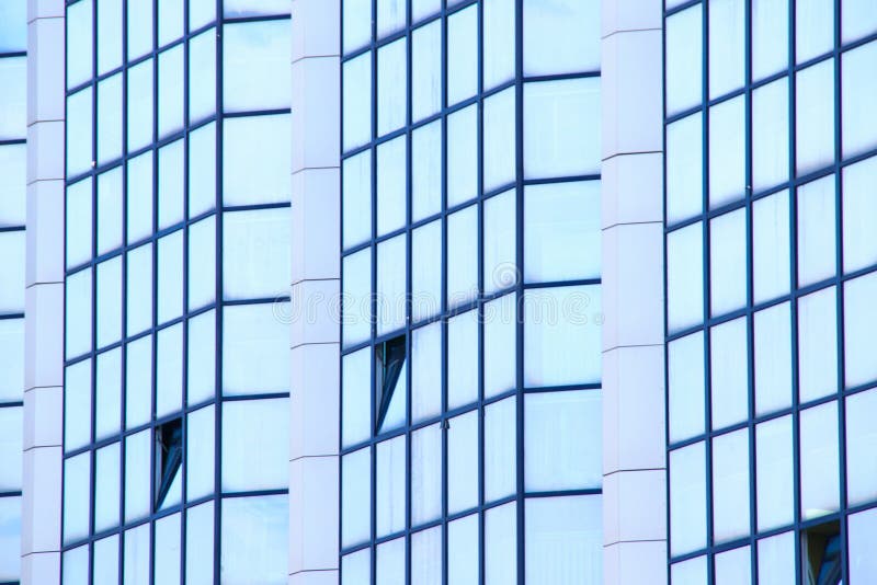 A High-rise Office Building. Some Windows Opened Stock Photo - Image of ...