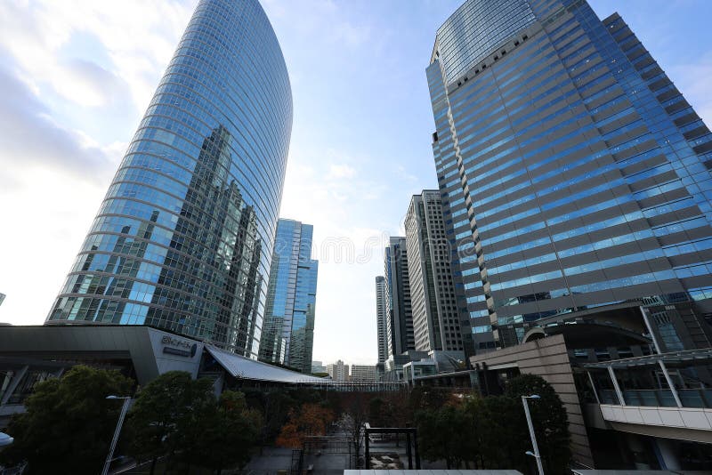 High Rise Office Buildings Under a Clear Sky, Tokyo Dec 5 2024 ...