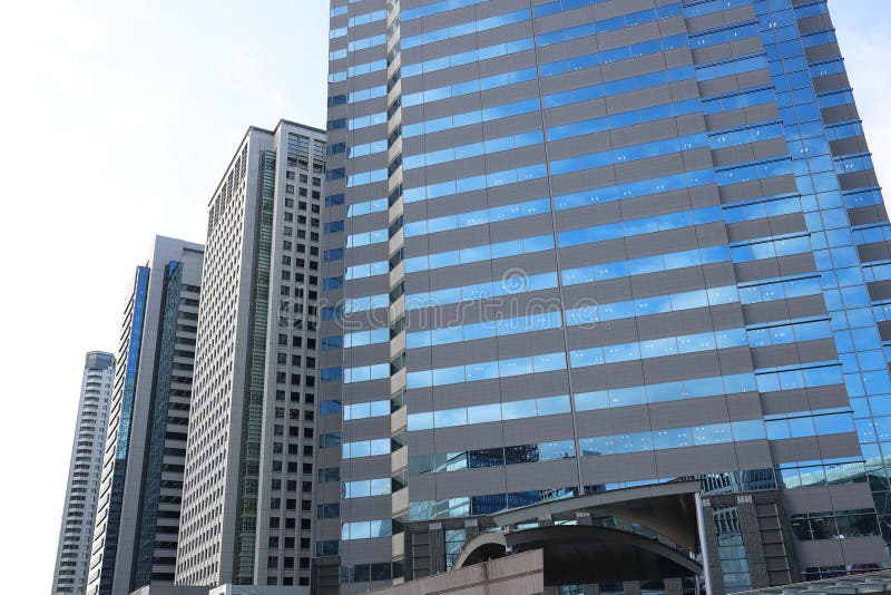 High Rise Office Buildings Under a Clear Sky, Tokyo Dec 5 2024 ...