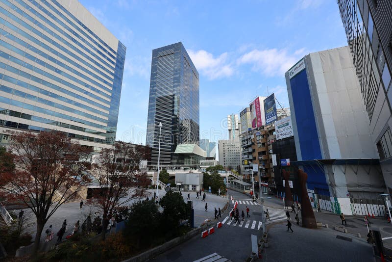 ..a High Rise Office Buildings Under a Clear Sky, Tokyo Dec 5 2024 ...