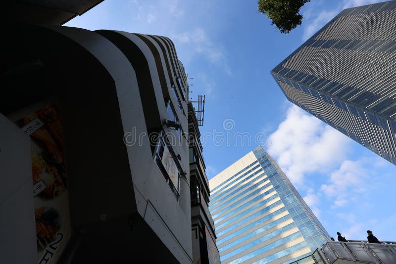 High Rise Office Buildings Under a Clear Sky, Tokyo Dec 5 2024 ...