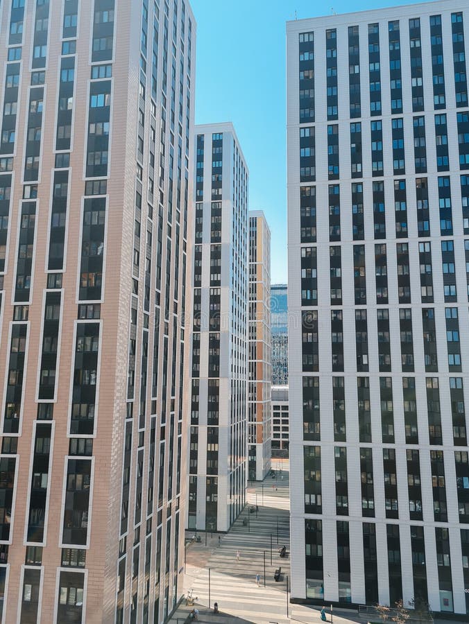 High-rise Residential Building. Modern Architecture Stock Photo - Image ...