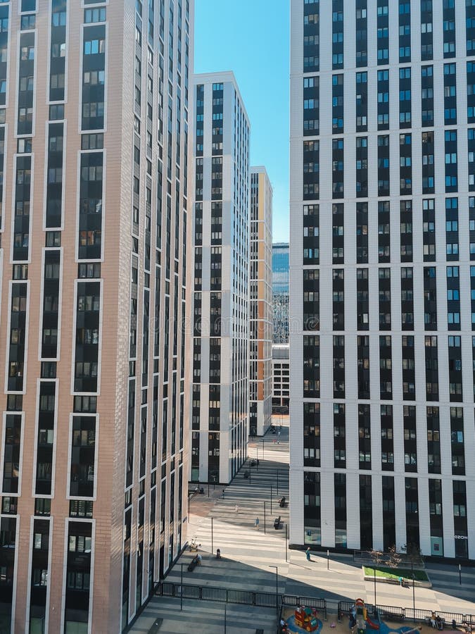 High-rise Residential Building. Modern Architecture Stock Image - Image ...