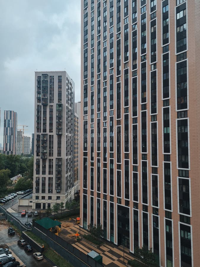 High-rise Residential Building. Modern Architecture Stock Image - Image ...