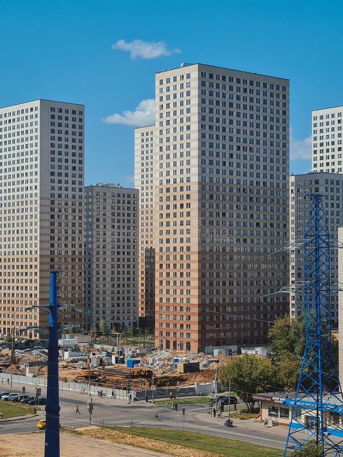 High-rise Residential Building. Modern Architecture Stock Photo - Image ...