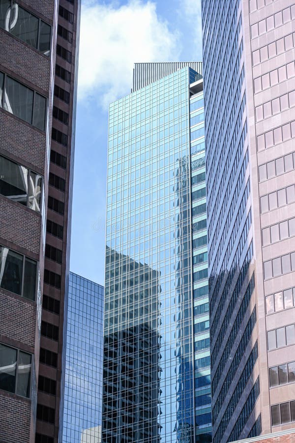 High Rise Residential Buildings in Downtown Calgary Stock Image - Image ...