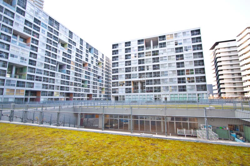 High Rise Residential Housing Stock Image - Image of flat, accomodation ...