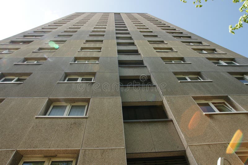 High Rise Residential Tower Block Stock Image - Image of flats, flat ...