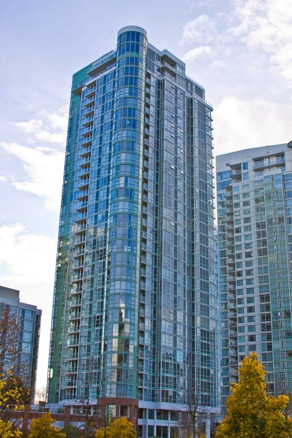 High rise skyline towers stock image. Image of blue, accomodation - 7154035