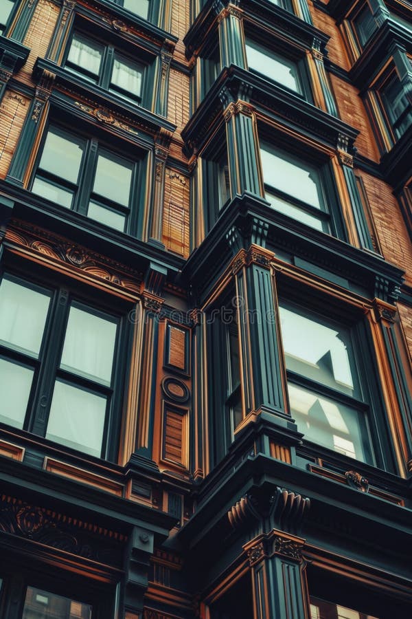 High-rise Structure with Numerous Glazed Facades Stock Photo - Image of ...