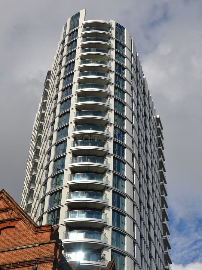 Hi Rise tower block stock image. Image of block, spread - 100021497