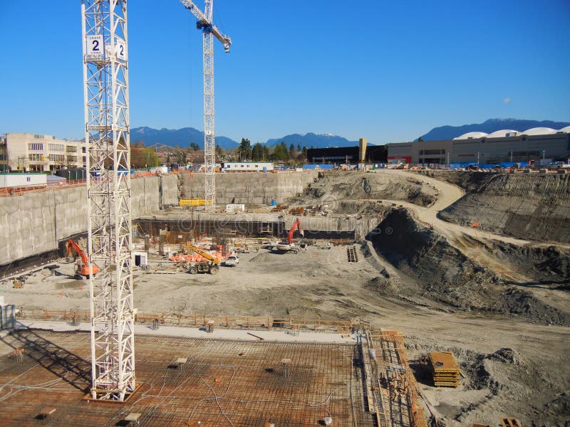 High Rise Tower Foundation editorial stock image. Image of foundation ...