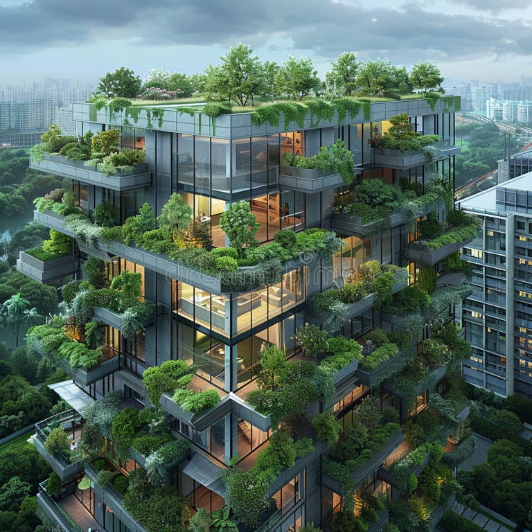 High-rise Urbdevelopment with Green Roofs and Energy-efficient Systems ...
