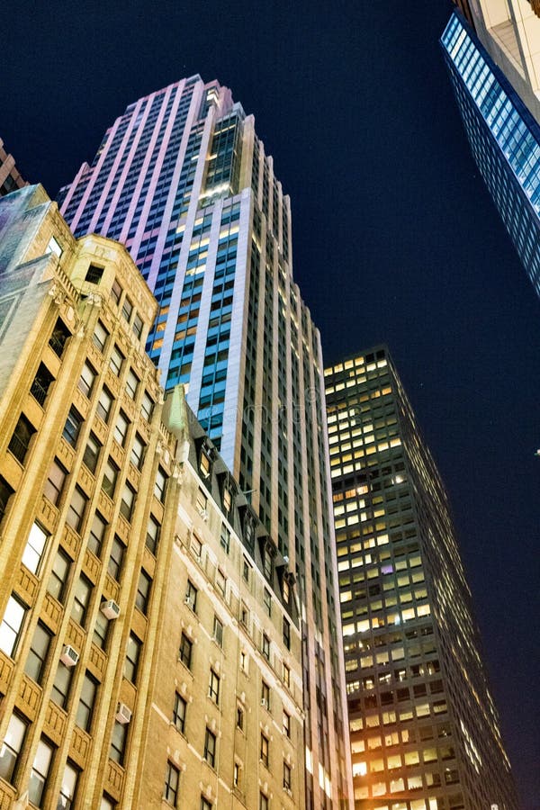 High rises in Manhattan stock photo. Image of building - 123413188