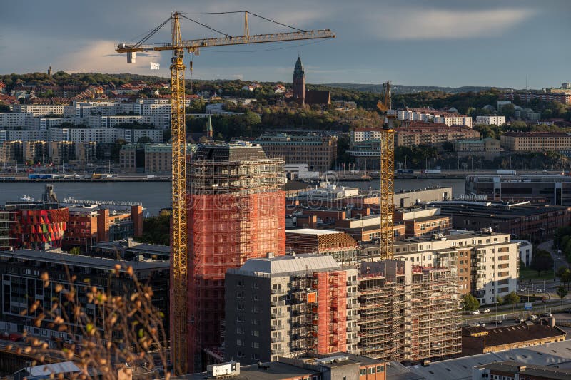 High Rises Under Construction at Lindholmen.. Editorial Stock Photo ...
