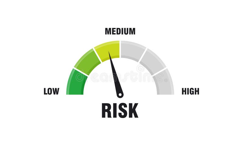 High Risk Concept on Speedometer Vector Illustration, Speedometer Icon ...