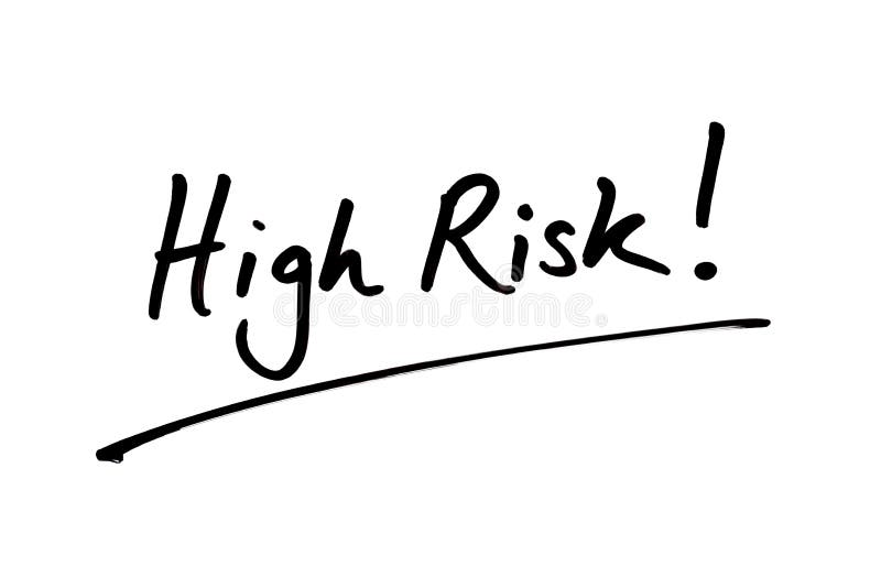 HIGH RISK stock photo. Image of icon, safety, hazardous - 87999018
