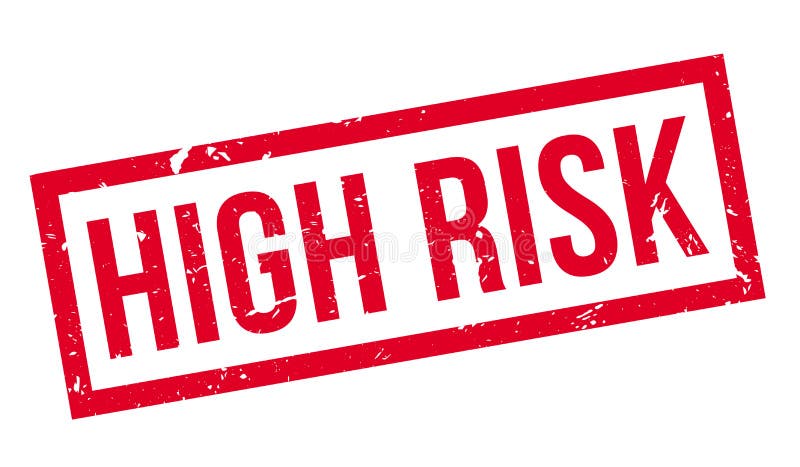 High Risk rubber stamp stock illustration. Illustration of danger ...