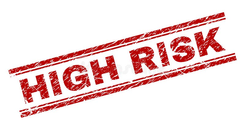Grunge Textured HIGH RISK Stamp Seal Stock Vector - Illustration of ...