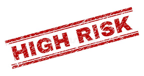Grunge Textured HIGH RISK Stamp Seal Stock Vector - Illustration of ...