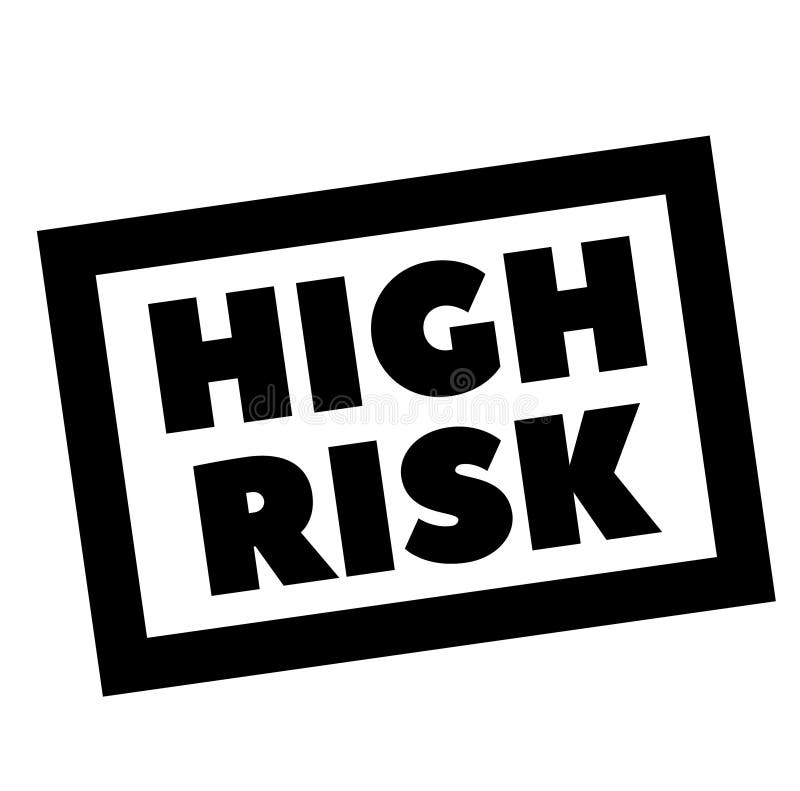 High Risk rubber stamp stock illustration. Illustration of grunge ...