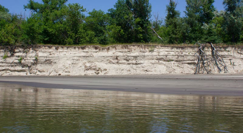 High river bank stock image. Image of landscape, forest - 65434879