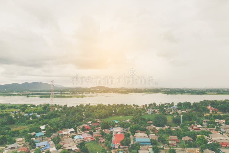 High river view. stock photo. Image of travel, view, city - 92696982