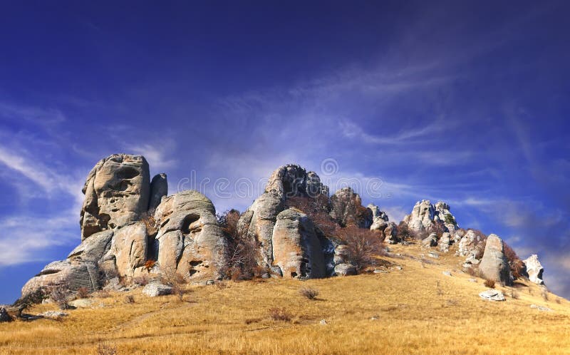 High rock stock image. Image of beam, hill, heaven, glow - 27833855