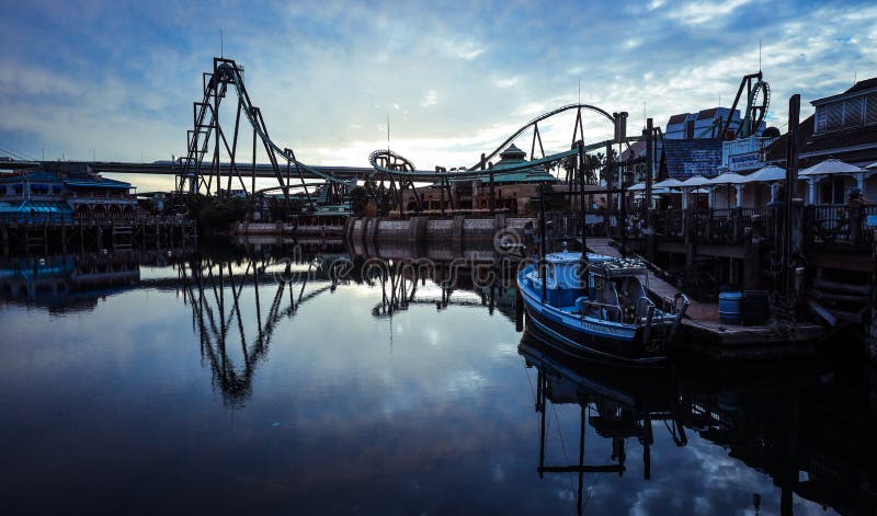 Roller Coaster in Universal Studios in Osaka, Japan Editorial ...