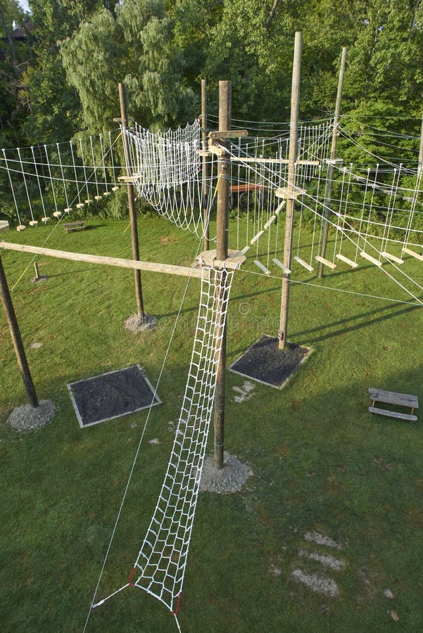 High Ropes Course stock photo. Image of team, elements - 207379000