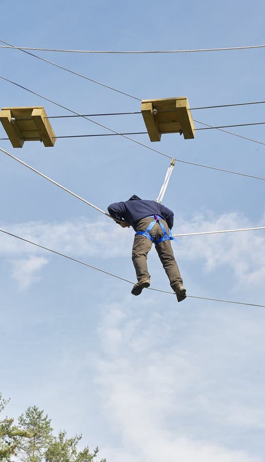 High Ropes Staff Training stock image. Image of poles - 207378859