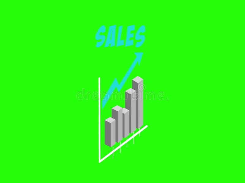 High Sales Growth Projection on a Graph Chart Stock Footage - Video of ...