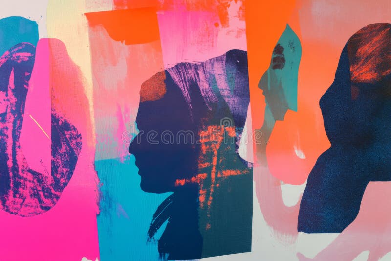Saturation Risograph Collage Stock Photos - Free & Royalty-Free Stock ...